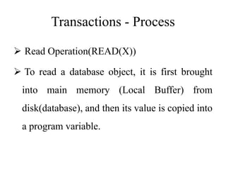 DBMS - Transactions | PPTX