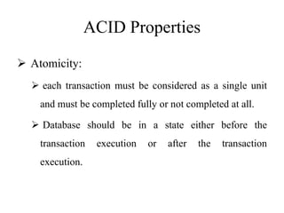 DBMS - Transactions | PPTX