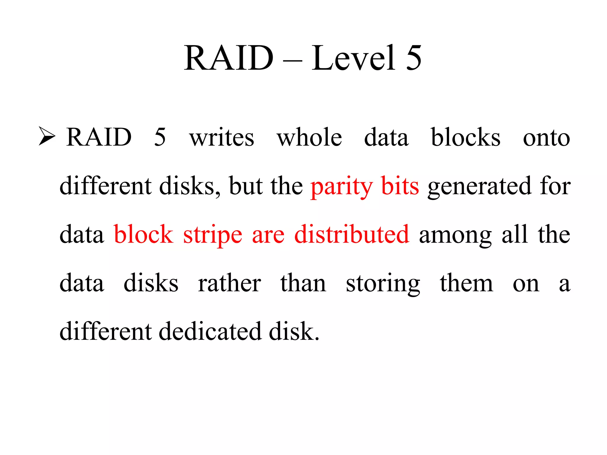 DBMS - RAID | PPTX