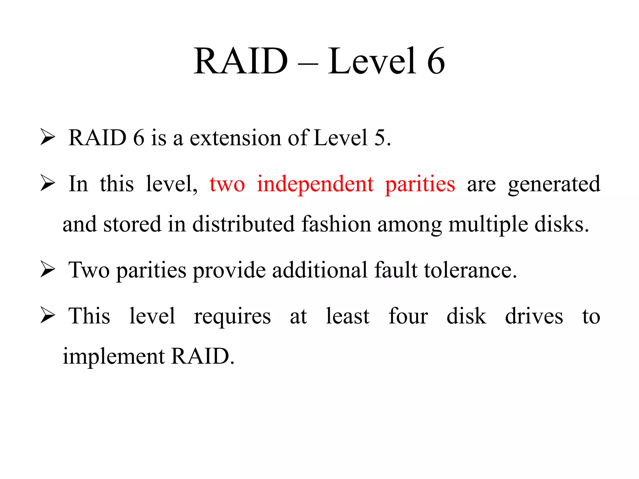 DBMS - RAID | PPTX | Databases | Computer Software and Applications