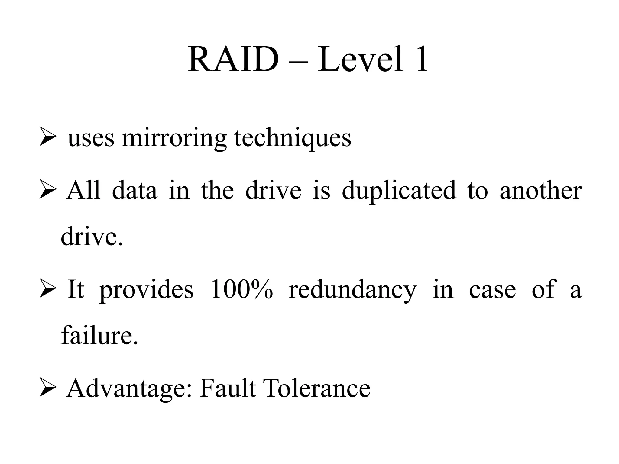 DBMS - RAID | PPTX | Databases | Computer Software and Applications