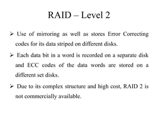 DBMS - RAID | PPTX | Databases | Computer Software and Applications