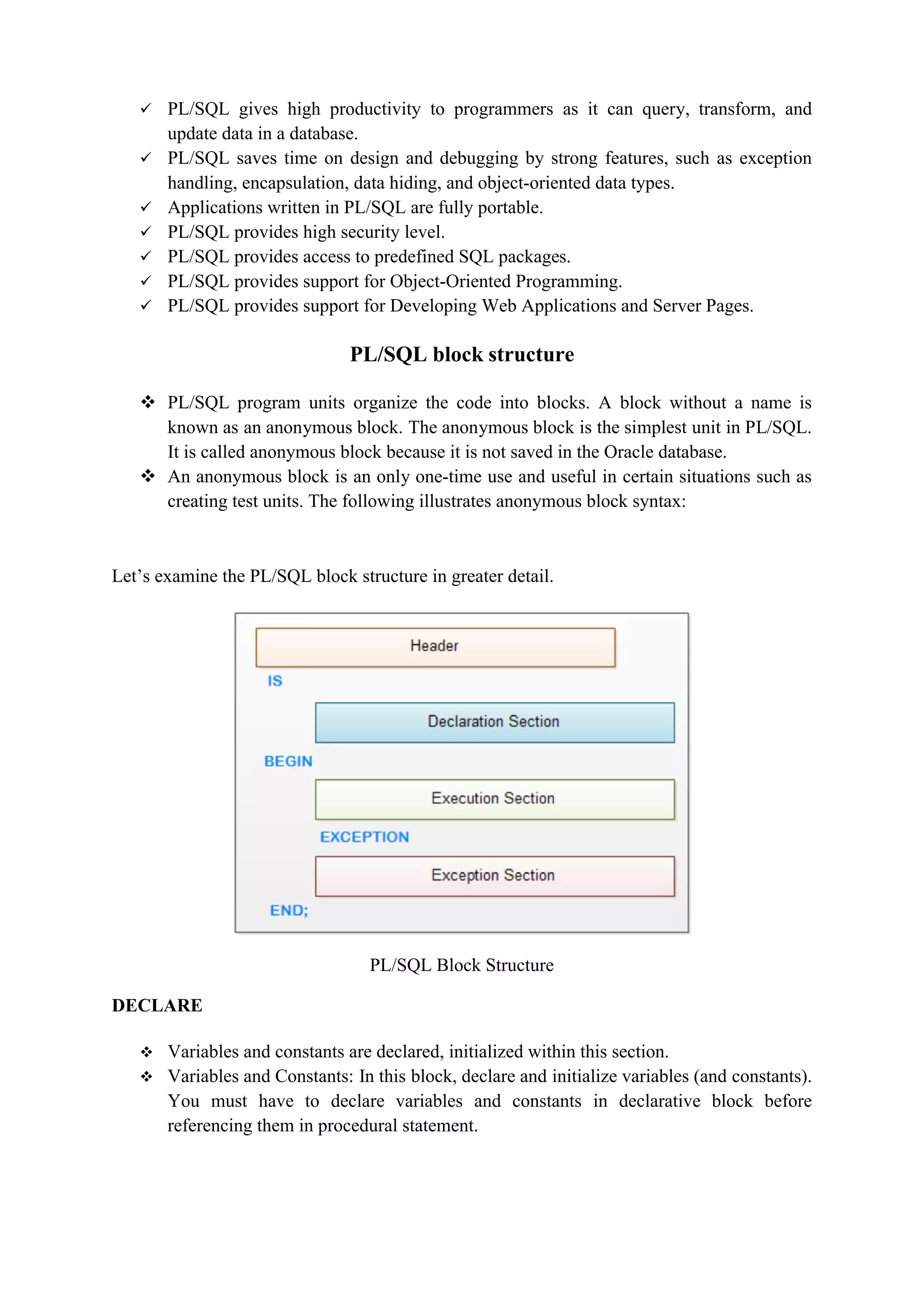 Oracle Introduction | PDF
