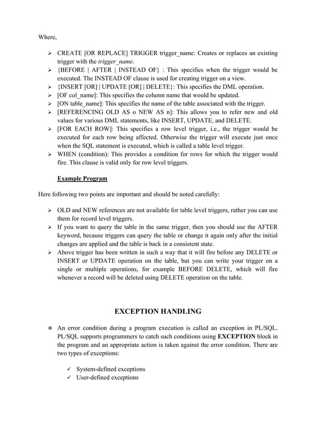 Oracle Introduction | PDF