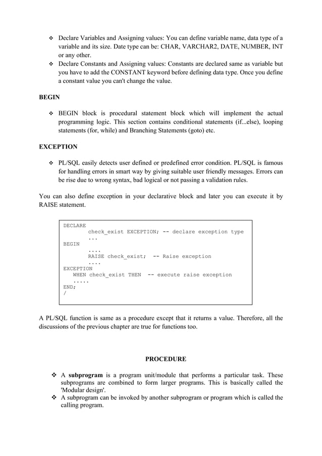 Oracle Introduction | PDF