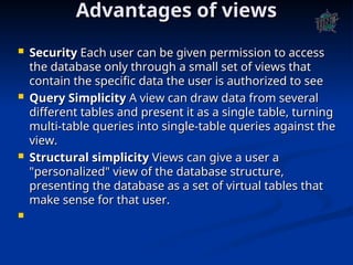 Views of Data in Database Management Systems | PPT