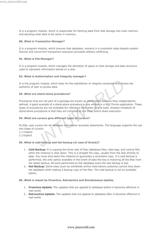 Dbms viva questions | PDF