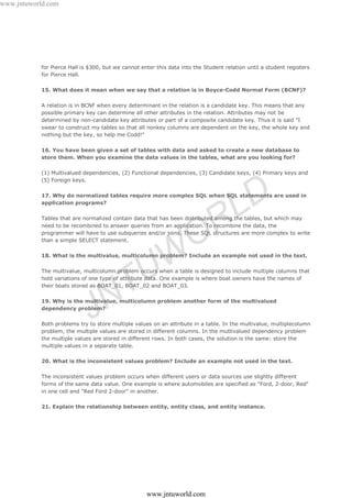 Dbms viva questions | PDF