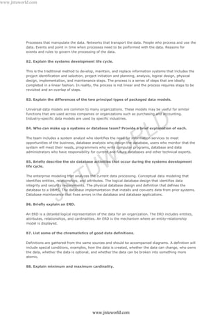 Dbms viva questions | PDF