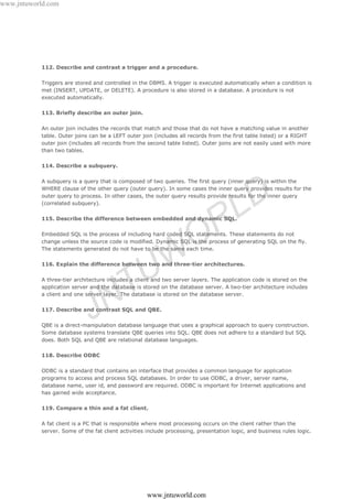 Dbms viva questions | PDF