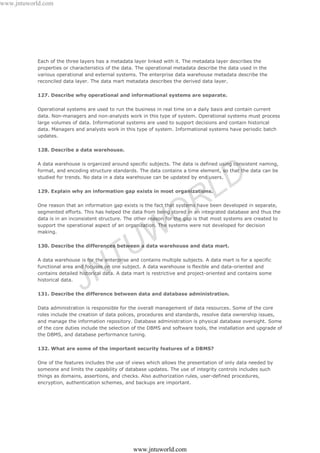 Dbms viva questions | PDF