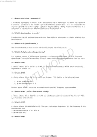 Dbms viva questions | PDF