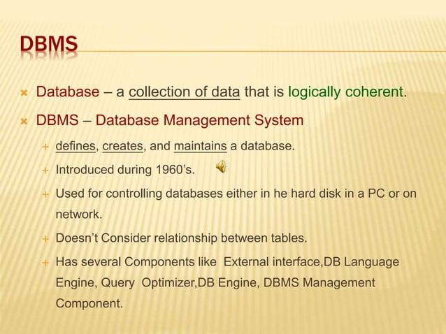 Dbms vs rdbms | PPT