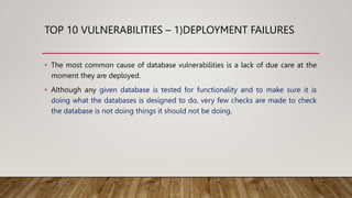 DBMS Vulnerabilities And Threats.pptx