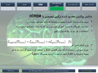 Deep Belief Networks شبکه های باور عمیق | PPTX