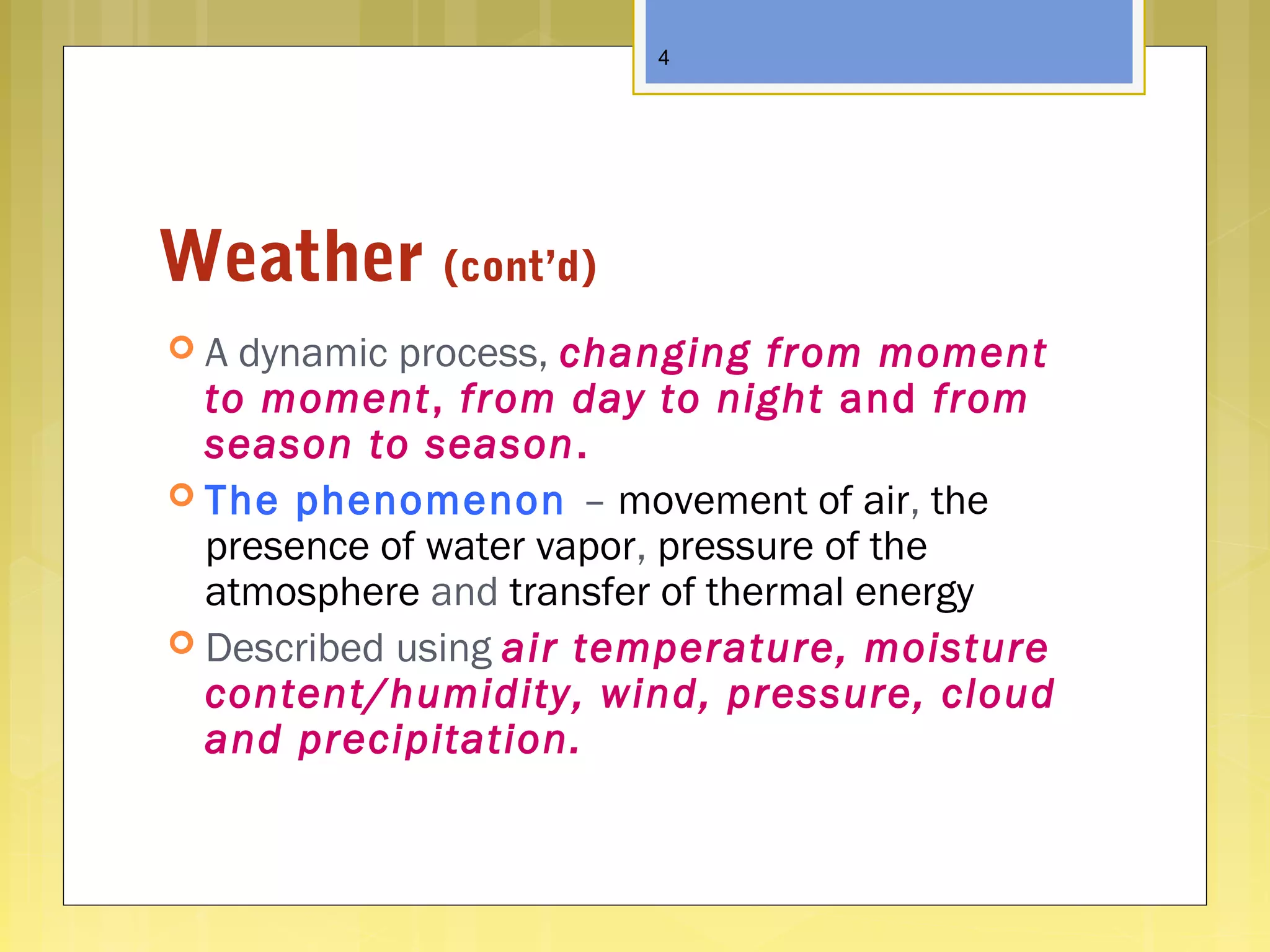 Climate vs Weather | PPT