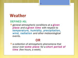 Climate vs Weather | PPT