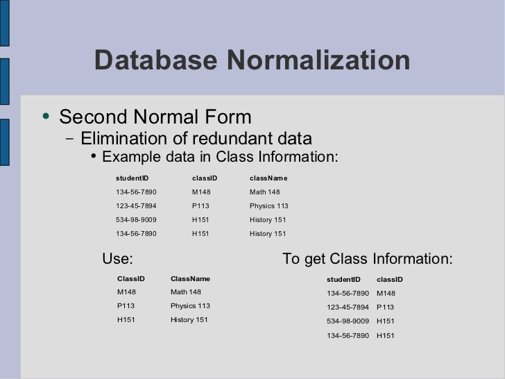 Db normalization