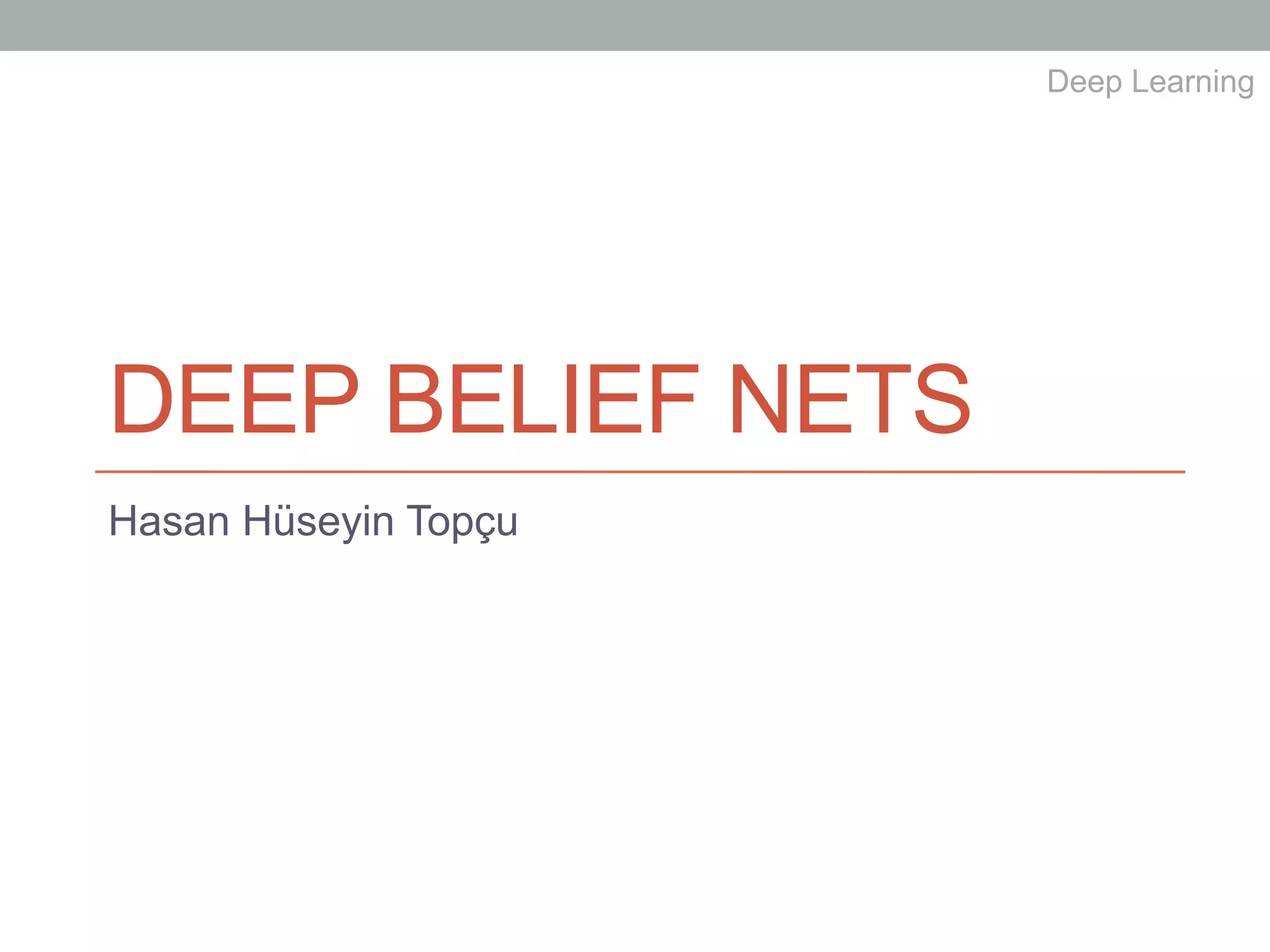Deep Belief Networks Pdf