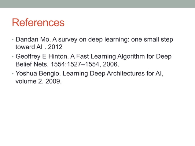 Deep Belief Networks | PDF | Databases | Computer Software and Applications