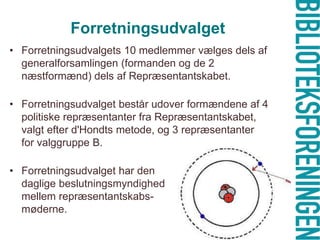 Danmarks Biblioteksforening og strukturen | PPTX