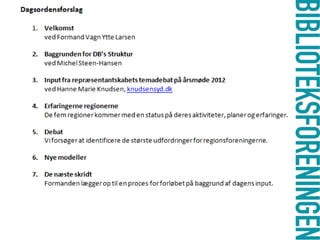 Danmarks Biblioteksforening og strukturen | PPTX