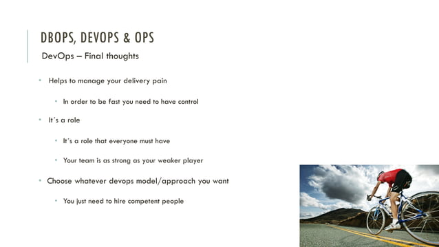 DbOps, DevOps and Ops | PPT