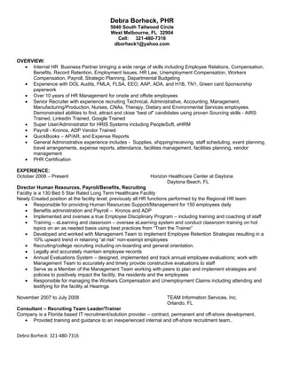 Debra Borheck Resume | PDF