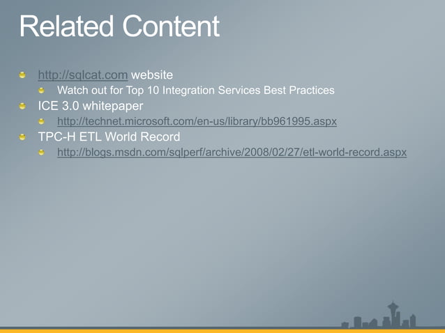 SQL Server Integration Services Best Practices | PPT