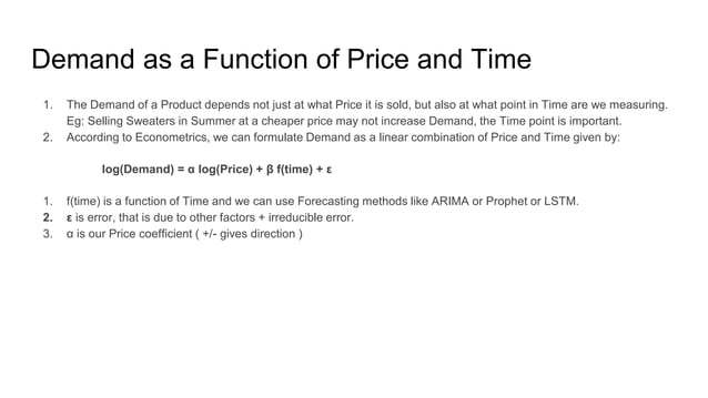 Pricing Deep learning model | PPT