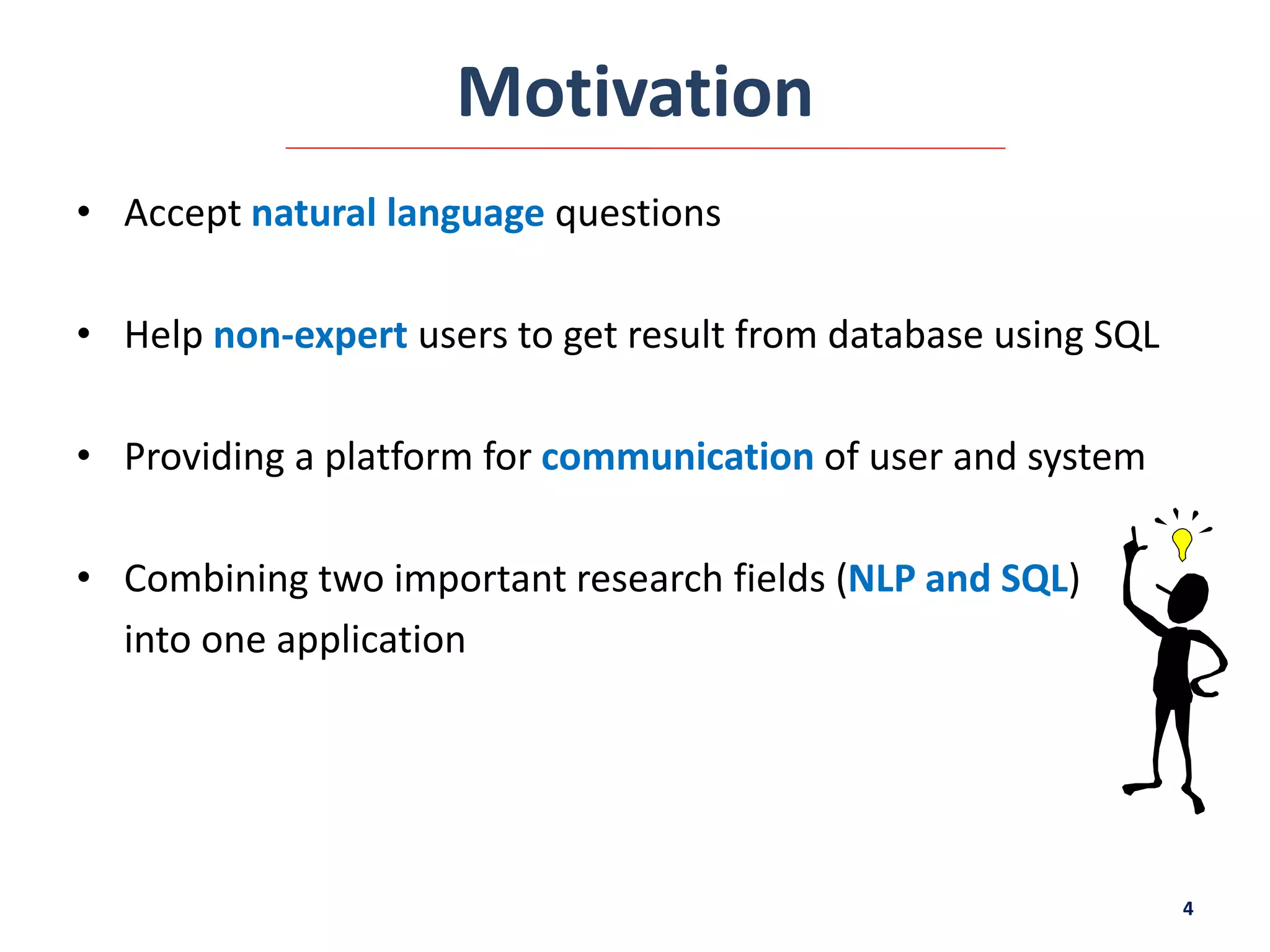 Understanding Natural Language Queries over Relational Databases | PPT Understanding Natural Language Queries over Relational Databases | PPT