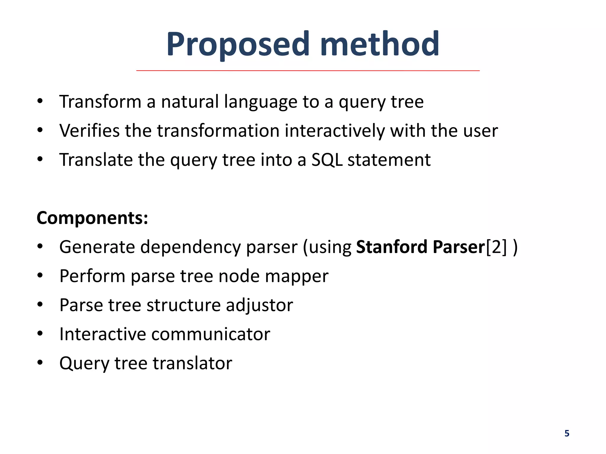 Understanding Natural Language Queries over Relational Databases | PPT Understanding Natural Language Queries over Relational Databases | PPT