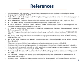 Understanding Natural Language Queries over Relational Databases | PPT