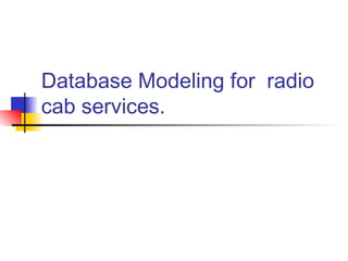 Database Modeling presentation | PPT