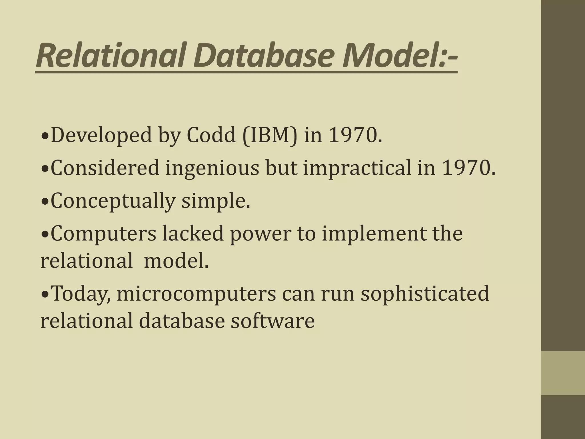 Types of Database Models | PPTX