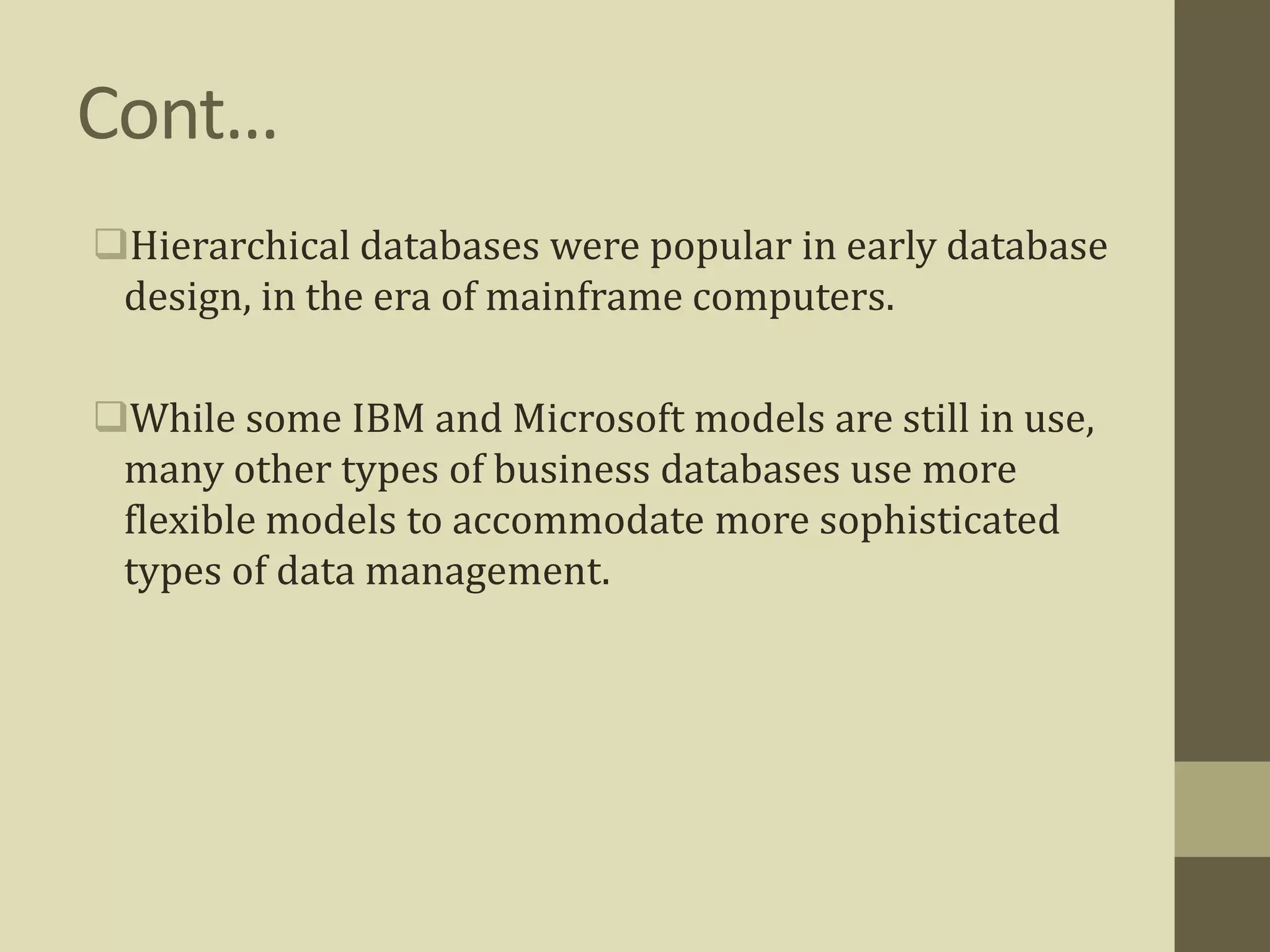 Types of Database Models | PPTX