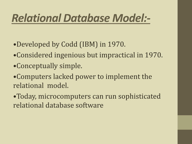 Types of Database Models | PPTX | Databases | Computer Software and ...