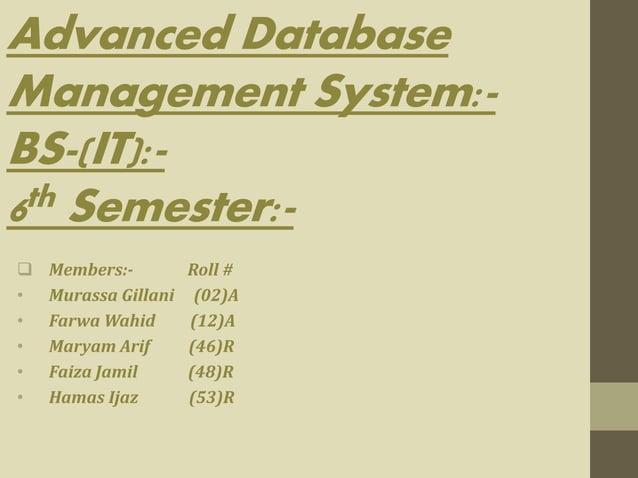 Types Of Database Models Pptx Databases Computer Software And Applications