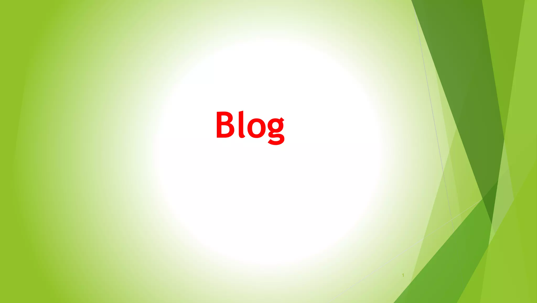 Blog - An Online blogging project | PPTX