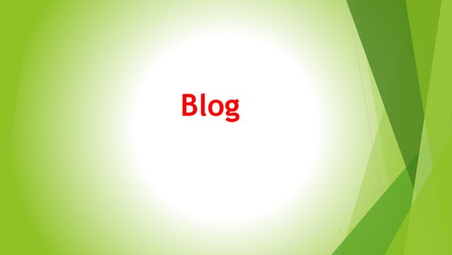 Blog - An Online blogging project | PPTX | Web Development | Internet