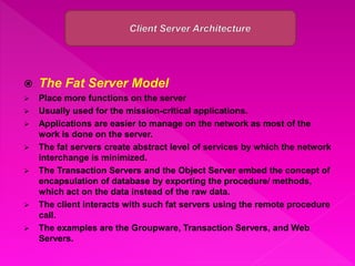 Client/Server Architecture By Faisal Shahzad | PPT