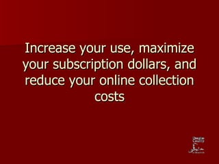 Rethinking Subscription Databases | PPT