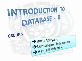 Database Presentation - "Sistem Pemesanan Makanan dan Minuman Online ...