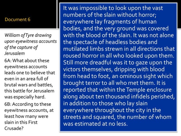 DBQ - Crusades | PPT