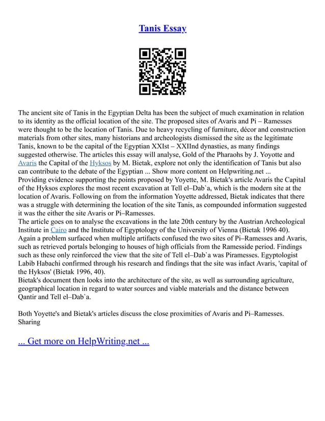 Dbq Ancient Egypt | PDF