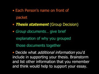Dbq essay (2010 slideshare) | PPT