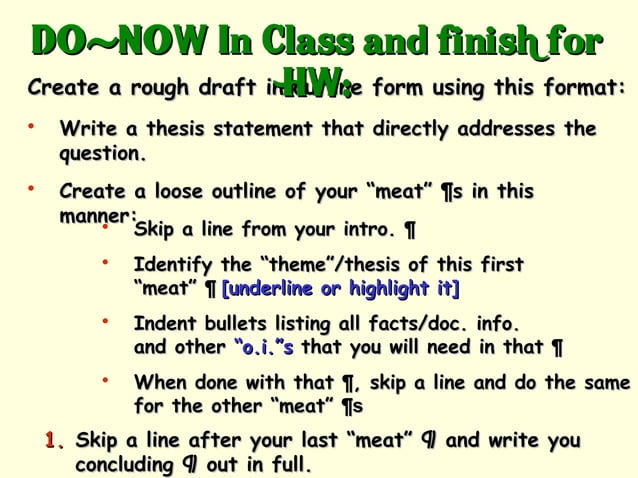 How to Do the DBQ! | PPT