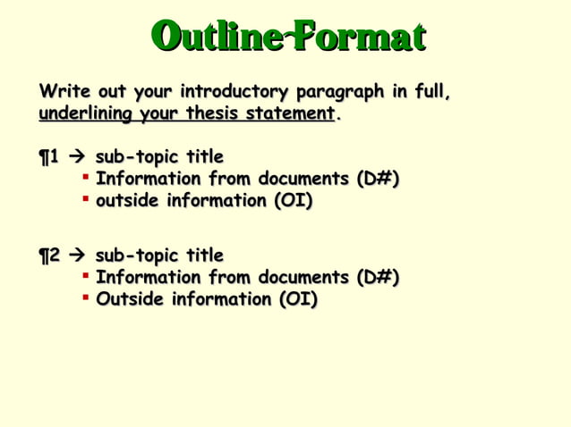 How to Do the DBQ! | PPT