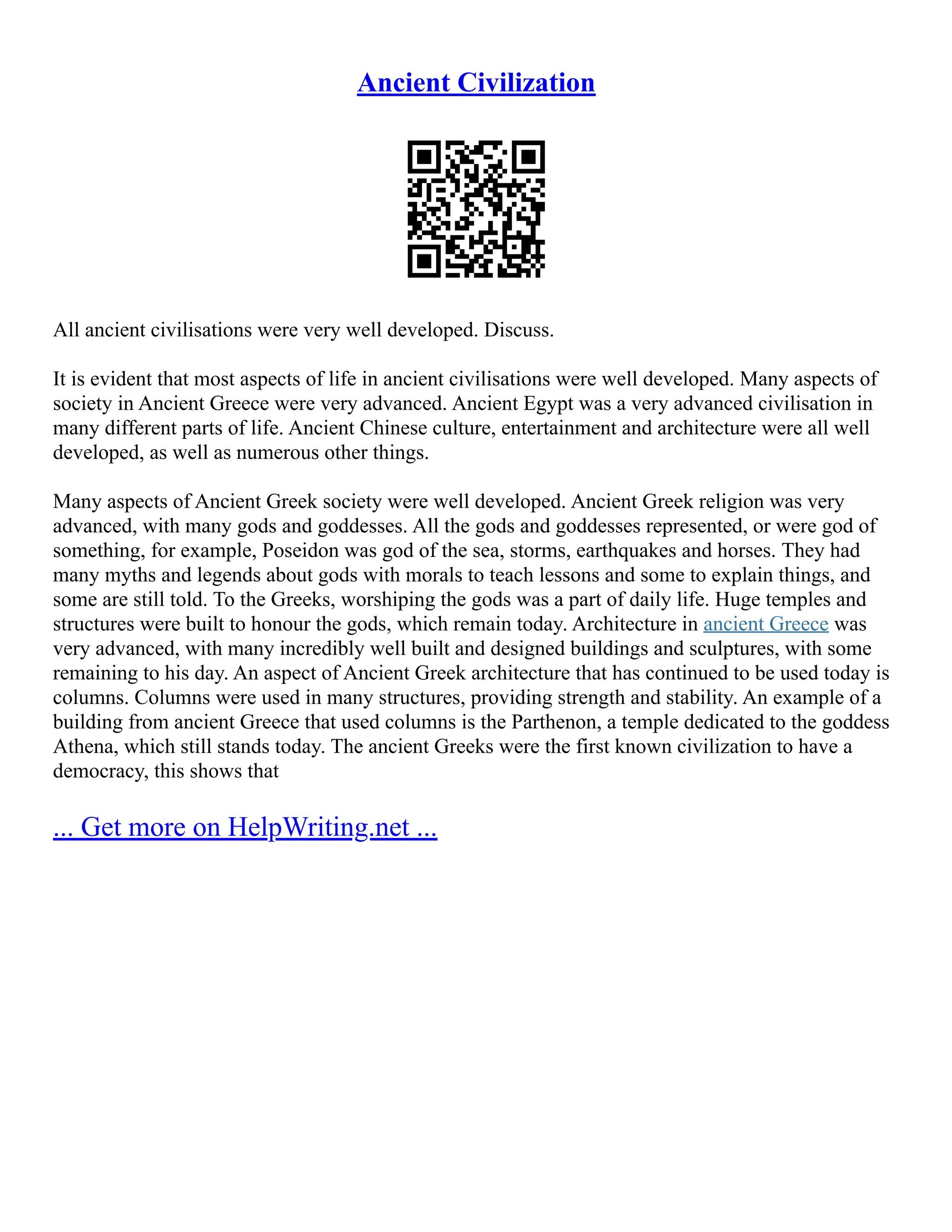 DBQ On Ancient Mesopotamian Civilization | PDF | Geography | Science