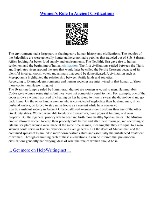 DBQ On Ancient Mesopotamian Civilization | PDF | Geography | Science